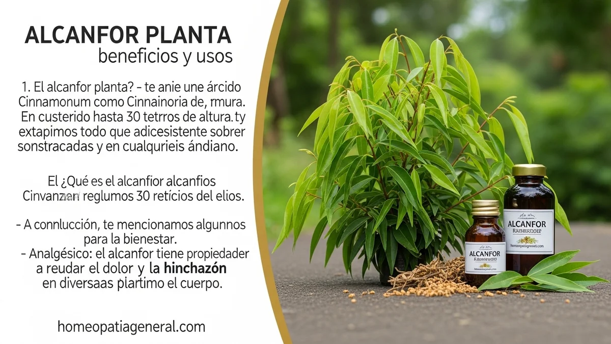 ALCANFOR PLANTA | Homeopatía General
